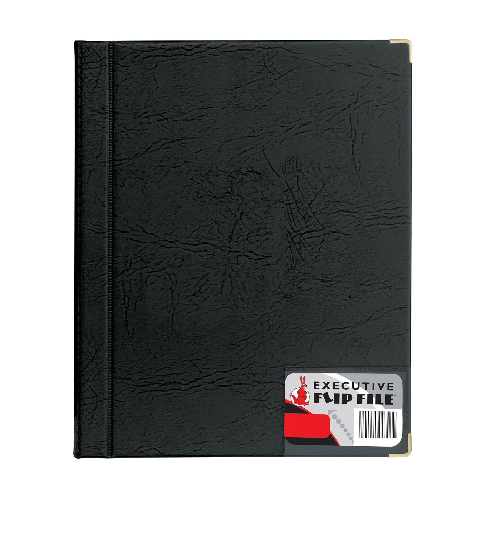 EXECUTIVE FLIP FILE 50P BLACK | Lippy's Stationary