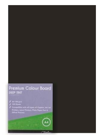 PROJECT BRD A4 160G BLACK (100) | Lippy's Stationary