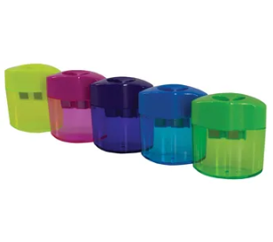 2 HOLE SHARPENER WITH CONTAINER | Lippy's Stationary